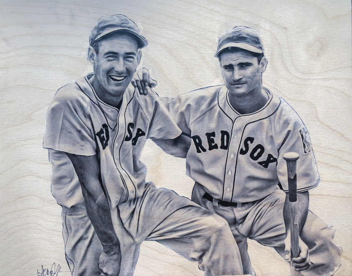 11x14 "Ted and Bobby" Original on Birchwood