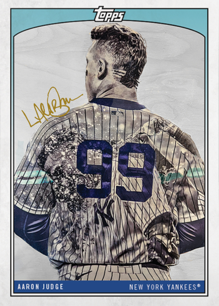 Lauren Taylor x Topps - GOLD METALLIC Artist Autographed /1 - Aaron Ju