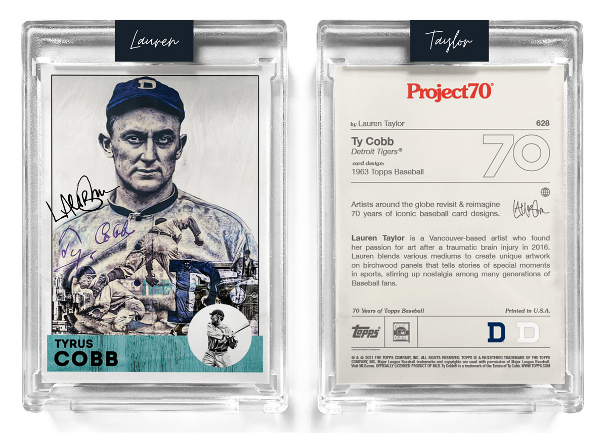 Artist Autographed (Black Pen) Topps 130pt card - Project 70 Tyrus Cob
