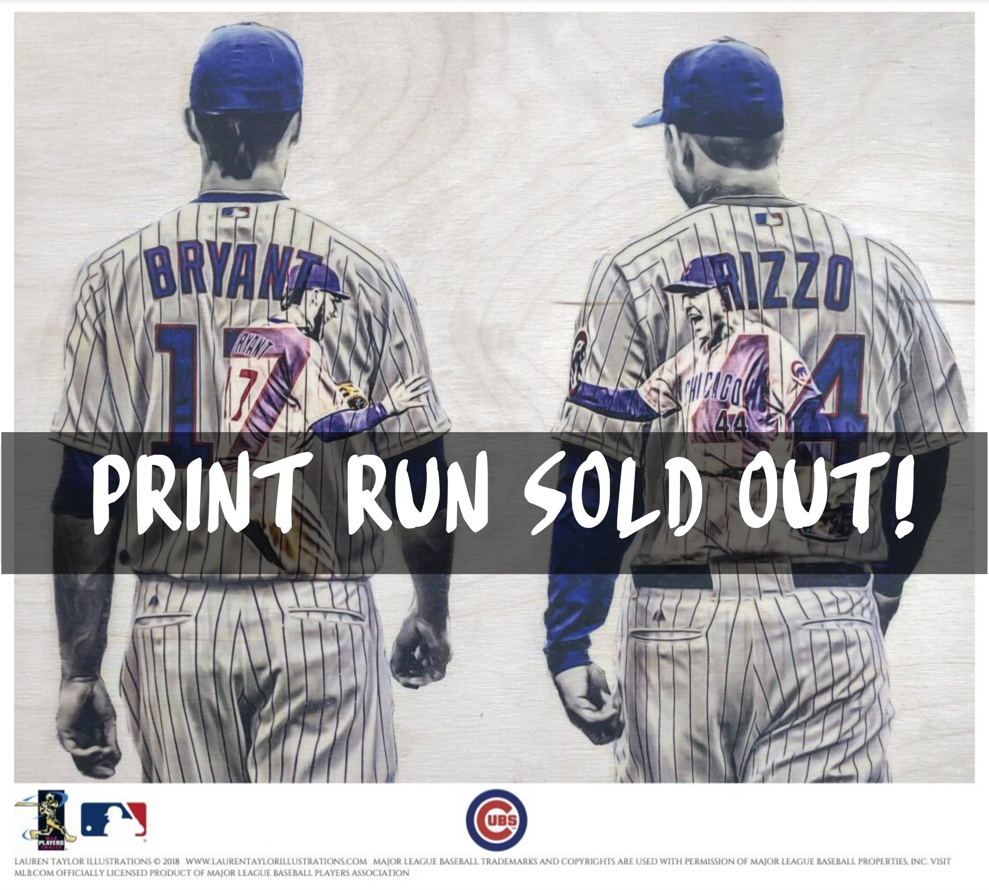 "Bryzzo" (Kris Bryant and Anthony Rizzo) - Officially Licensed MLB Pri